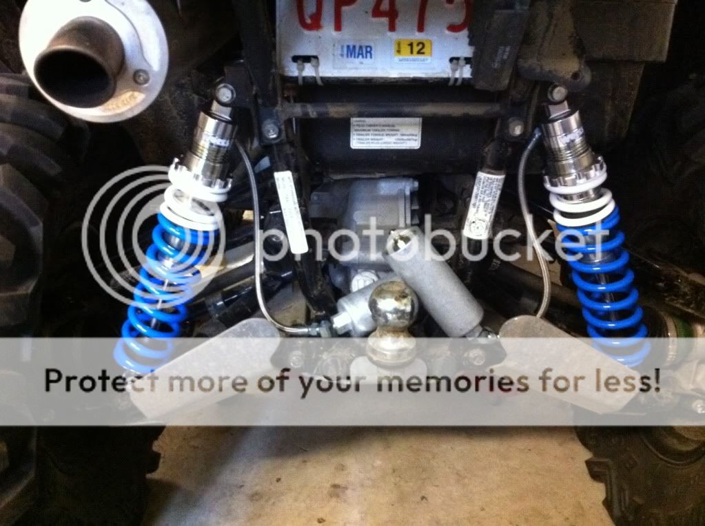 Got my Works shocks installed pics. | Kawasaki ATV Forum