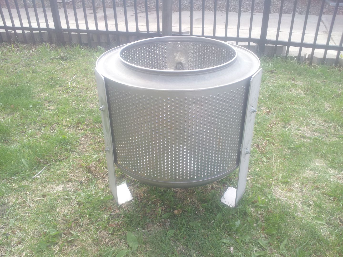 Stainless Steel Washing Machine Drum Used As Fire Pit at Jake Spragg blog